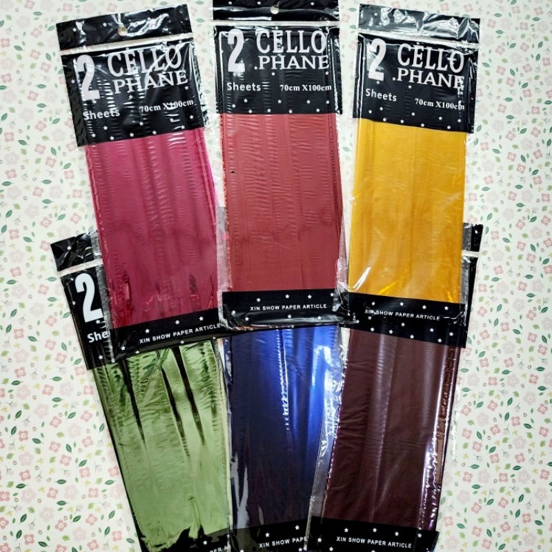 [2 Sheets/ 1 Pack] [WRP 09] Cellophane Wrapping Paper | Gift Wrapper ...