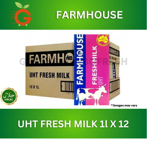 [Greenshinesg] Farmhouse UHT Fresh Milk | 1 Lts x 3 | 1 Lts x 6 | 1 Lts ...