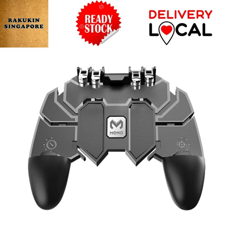 AK66 Six Finger All-in-One Mobile Game Controller Free Fire Key Button ...