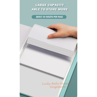 [20/30/40/60 pockets] Morandi PVC Document Folder A4 Size File Clear ...