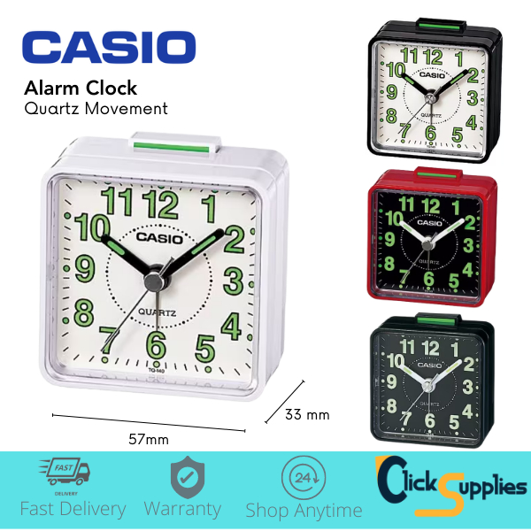 Casio Table Alarm Clock Analogue Buzzer Quartz Movement Reliable and ...