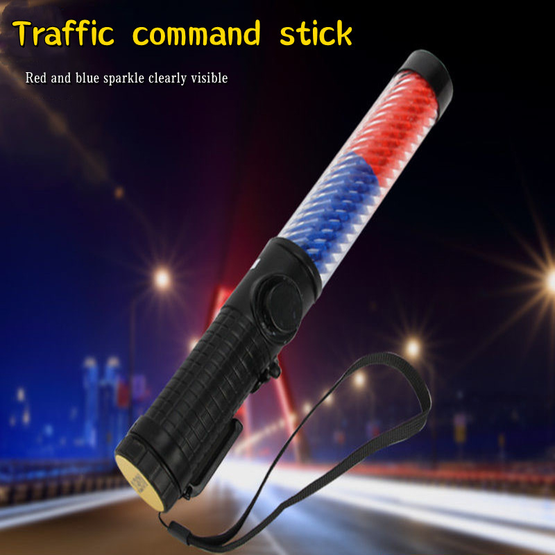 Rechargeable Traffic Control Cudgel Stage Lighting Warning LED Red ...
