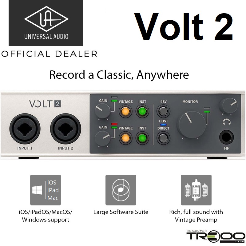Universal Audio Volt 2 USB-C Audio Interface | Shopee Singapore