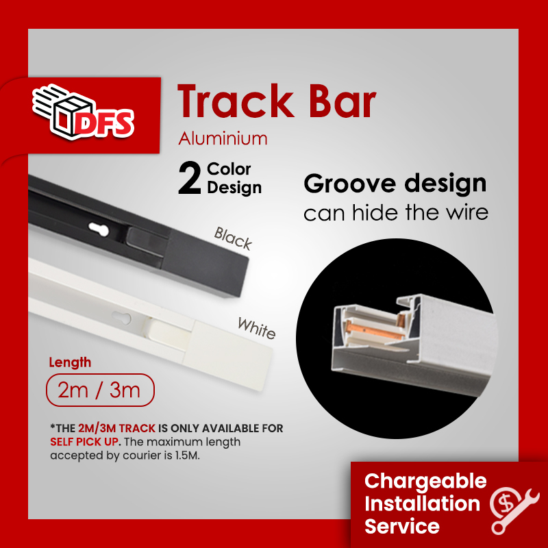 DFS LED LIGHT 2M/3M Open Groove Aluminum Track for LED Track Light/Spot ...