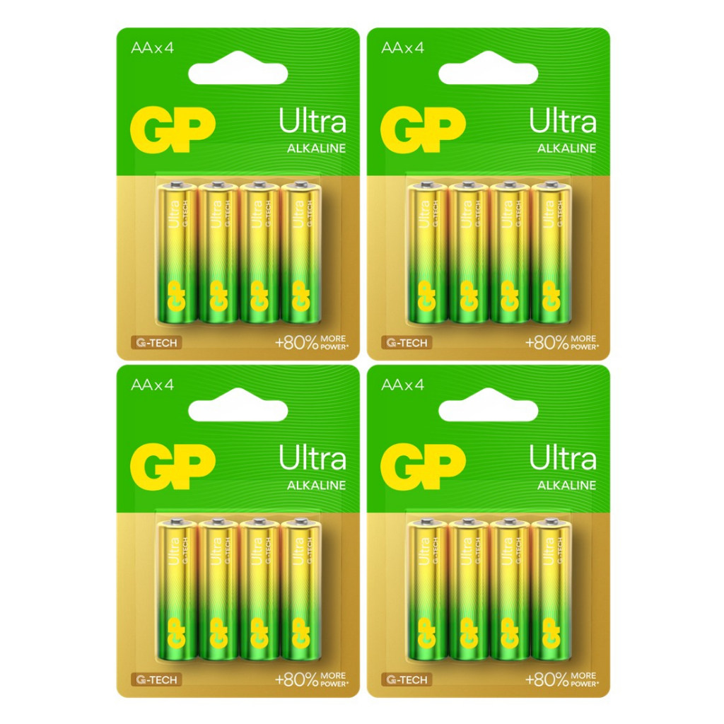 [Bundle of 4] GP AA / AAA Alkaline 6pcs High Performance Battery Pack ...