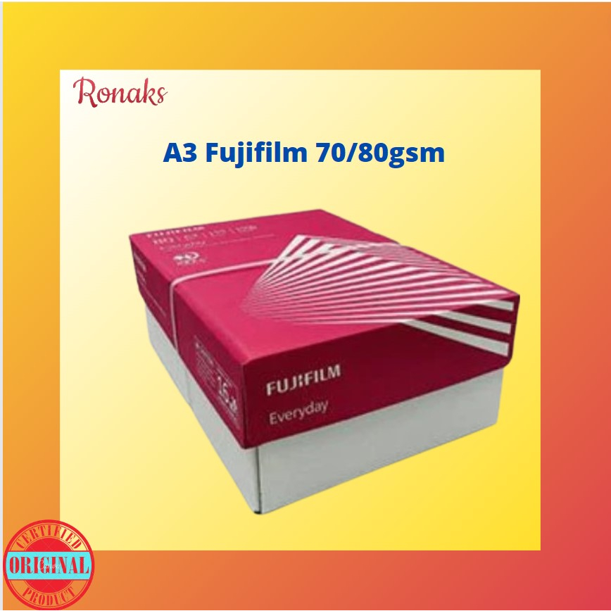 A3 80gsm 80 gsm Fujifilm Everyday Copy or Copier Papercopy Paper ...