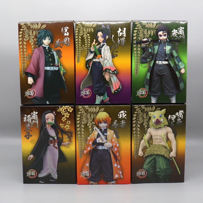 SG STOCK *ONE SET 6PC*Anime Demon Slayer Action Figure 15cm Height ...