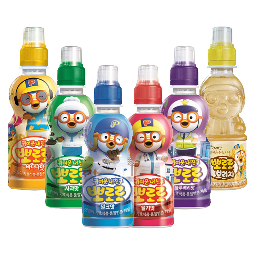 Korea Paldo Pororo Fruit Juice Drink 235ml | Non-Carbonated Children ...