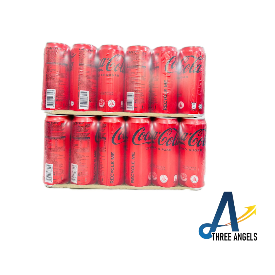 (Bundle of 2) Coke Coca Cola Zero Sugar Carton (320ml x 24) | Shopee ...