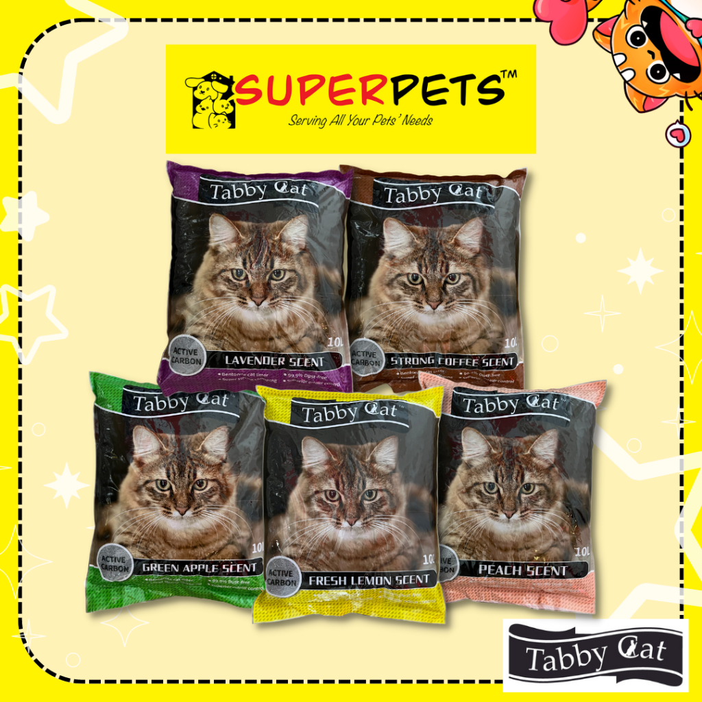 Tabby Bentonite Cat Litter sand - 10L | Effective Clumping | Odor ...