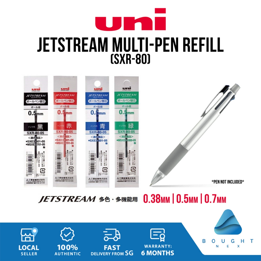 Uni Jetstream Multi-Pen Refill (SXR-80) - Versatile Writing Instrument ...
