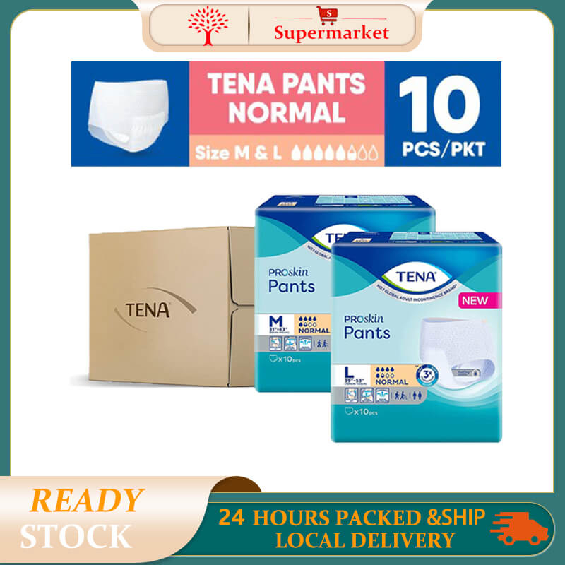 TENA PROskin Pants Normal Adult Diapers M / L (4 Packets/Ctn) | Shopee Singapore