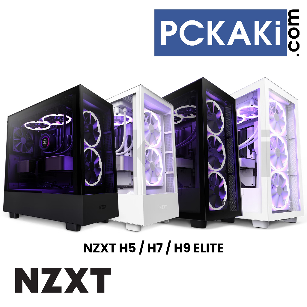 NZXT H5 / H7 / H9 ELITE PREMIUM COMPACT MID TOWER / DUAL CHAMBER ...