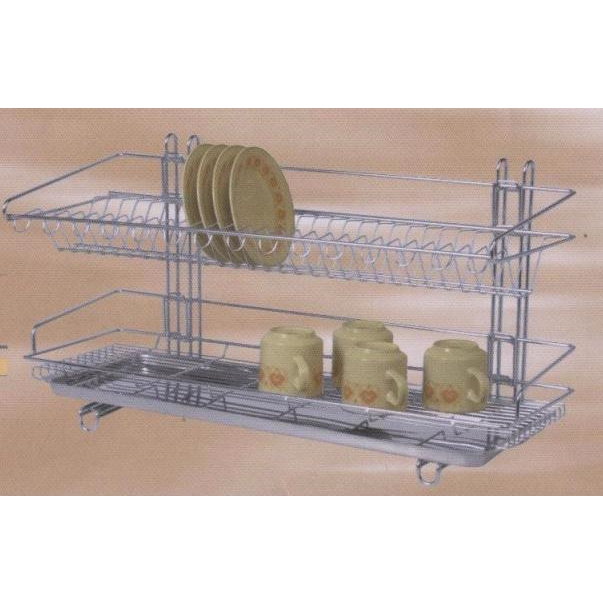 22" Stainless Steel Double Dish Rack(Stand) | Shopee Singapore