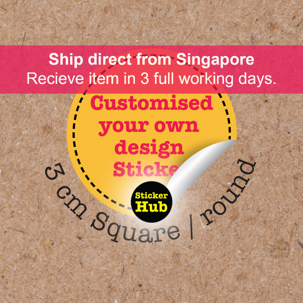 Customised Sticker Labels Printing - 3cm | Shopee Singapore