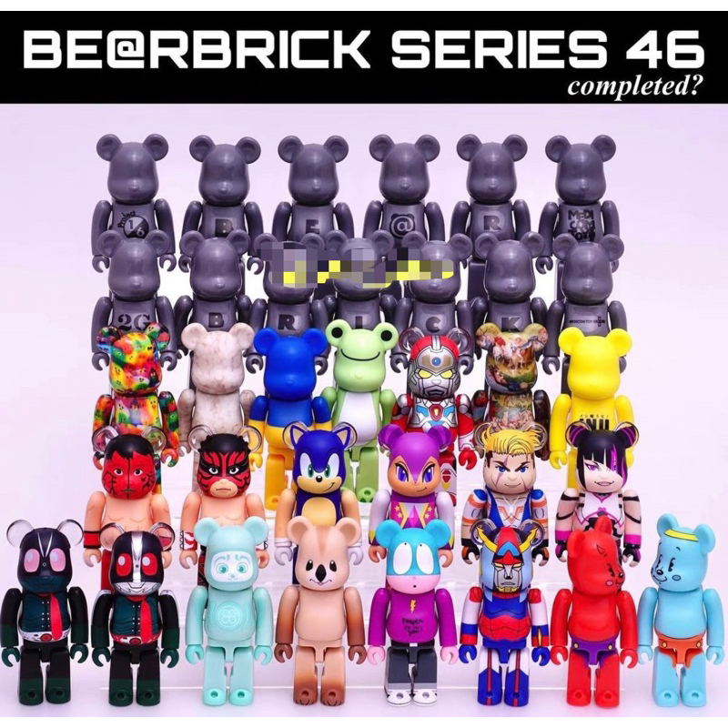 [🇸🇬Sale] BEARBRICK SERIES 46 be@rbrick 100% (Basic Letters) | Shopee Singapore