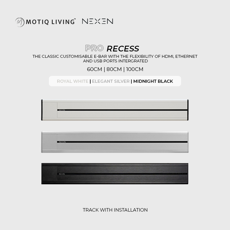 NEXEN Pro Recessed Power Track | Electric Bar (Track w Installation ...