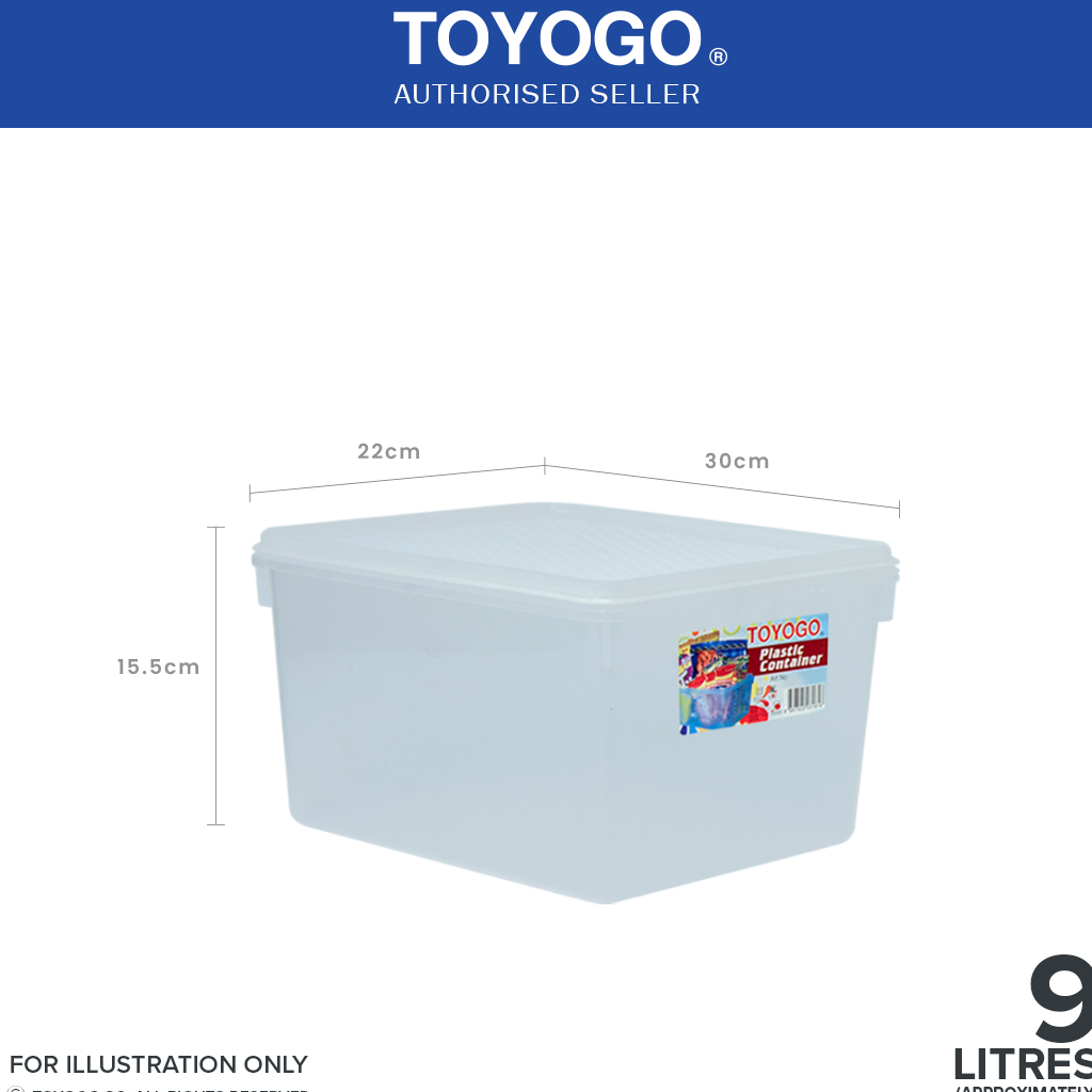 TOYOGO Diamond Series Container – Strong, Stackable, Space-Saving (3184 ...