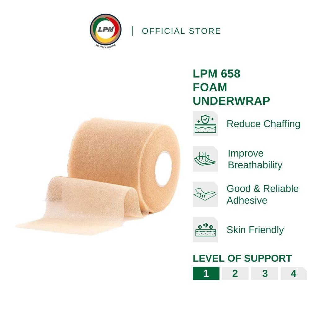 LPM Underwrap Tape 658 Foam Underwrap Strapping Tape 19.5m PU Foam Pre Wrap Bandage | Shopee ...