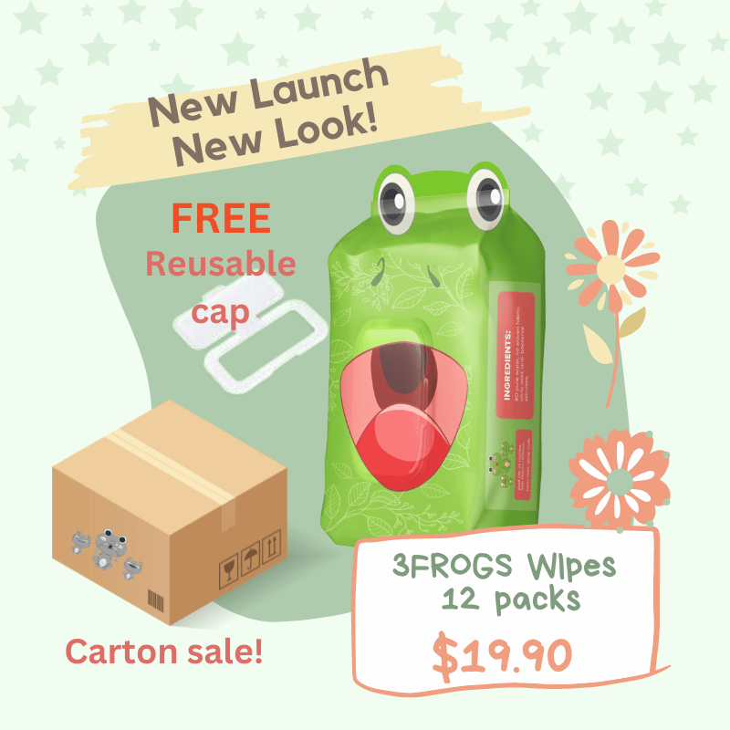 New launch!! 3FROGS Premium Baby Wipes Carton Deal 12 packs Sale ONLY ...