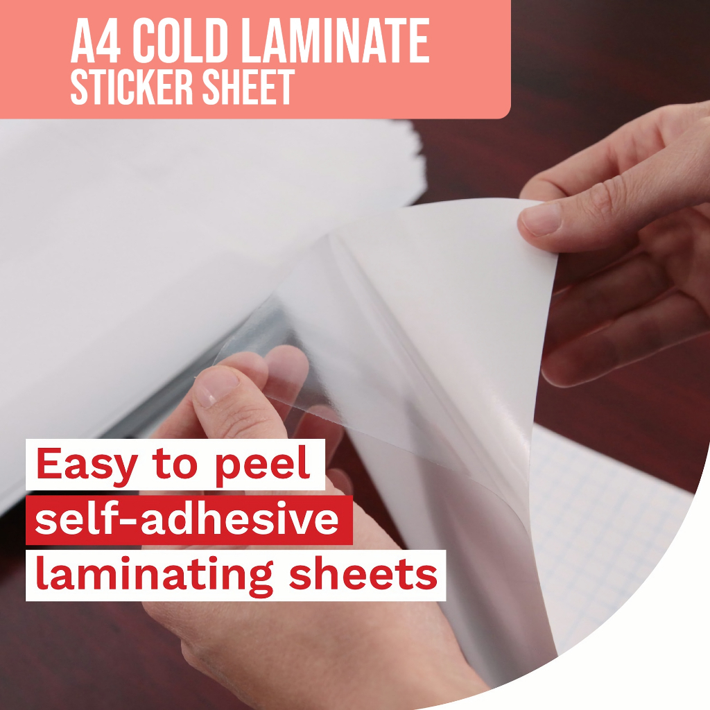 🇸🇬 | A4 Cold Laminate Pouch BellyWorth Just Peel & Stick Sheet ...