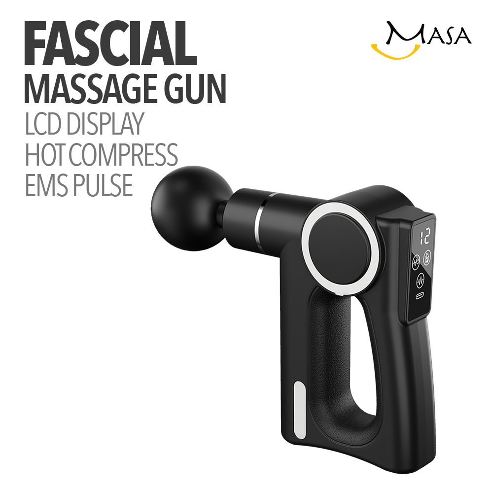 (Local Stock)Muscle Massage Gun With Hot Compress & EMS Pain Relief ...