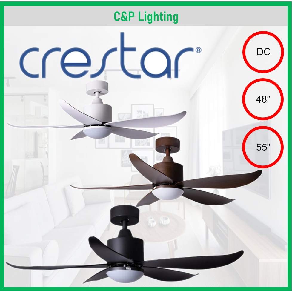 [Installation Promo] Crestar Value Air 48" / 55" 5 Blades Ceiling Fan ...