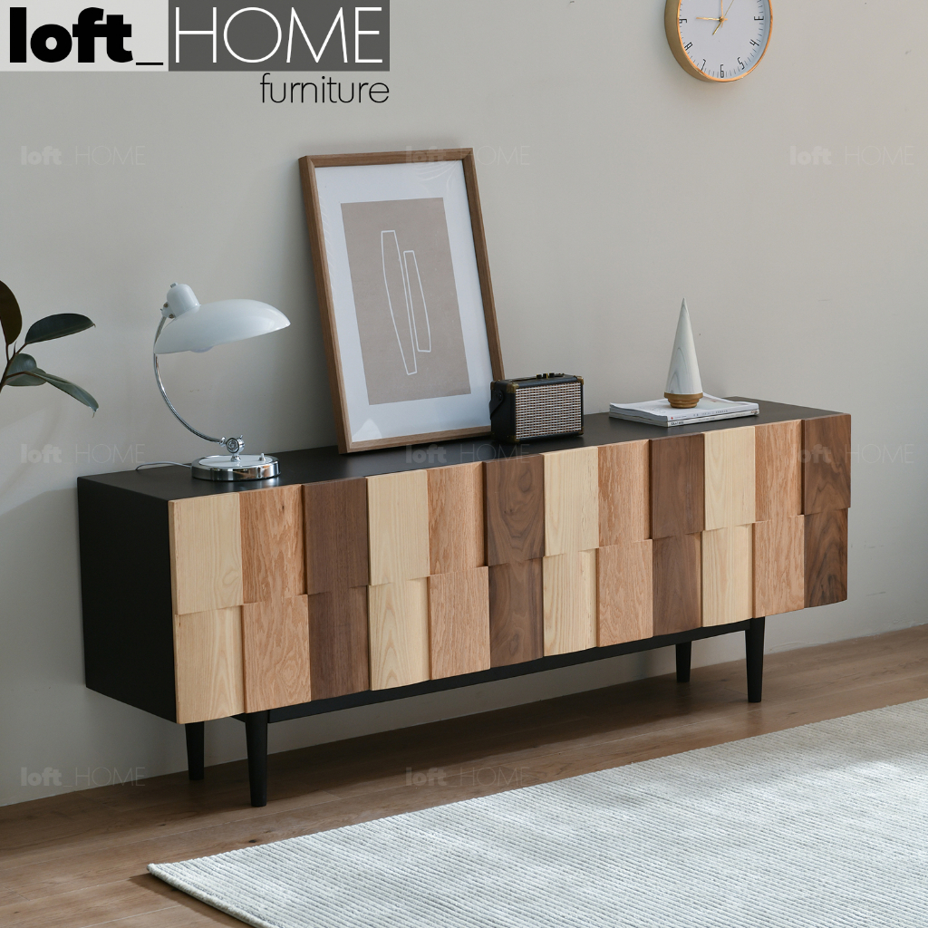 Scandinavian Wood TV Console VARIATION 2 | Shopee Singapore
