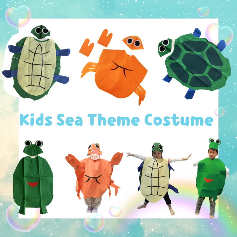 [SG Seller] Kids Sea Animals & Insect Costume (Crab/ Frog/ Tortoise/Bee ...