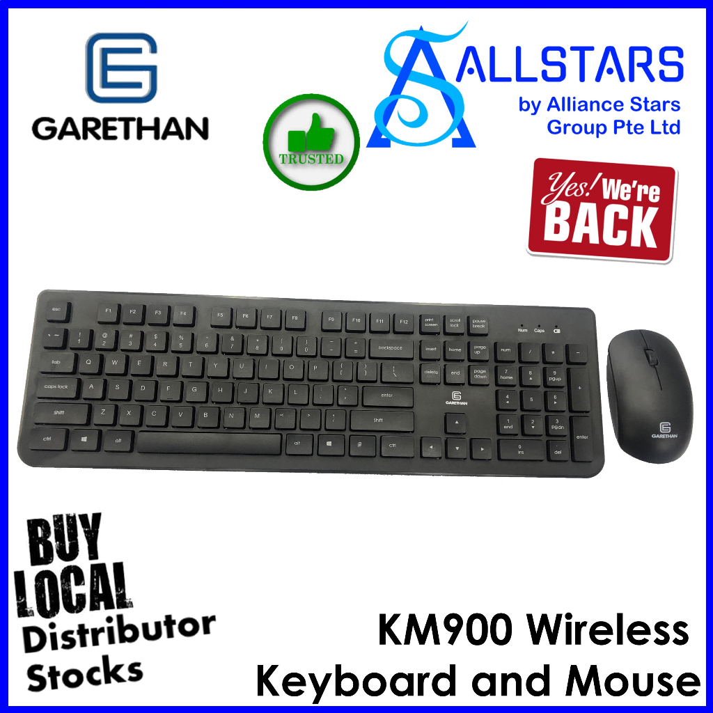 (ALLSTARS : We Are Back Promo) GARETHAN KM900 Wireless Keyboard and ...
