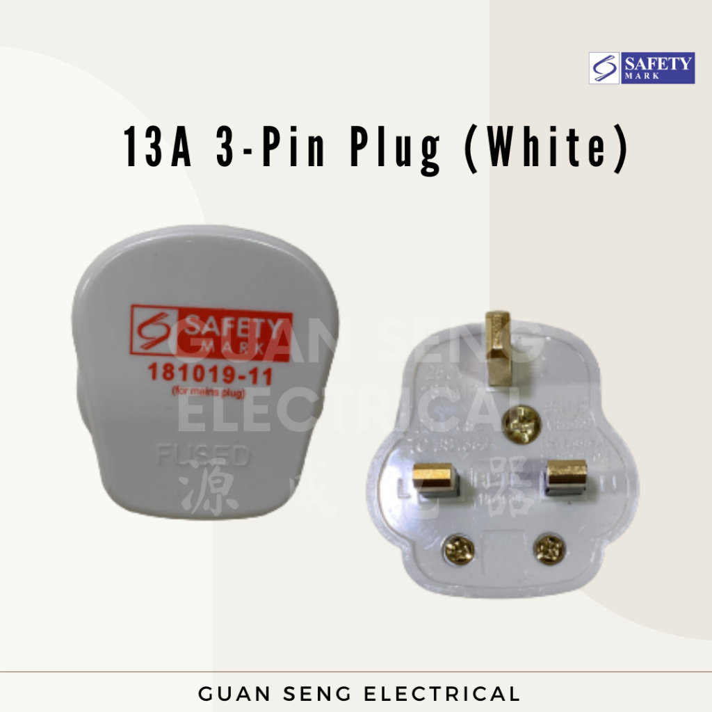 Britz 13A & 15A 3 Pin Plug with Fuse - Singapore Safety Mark | Guan ...