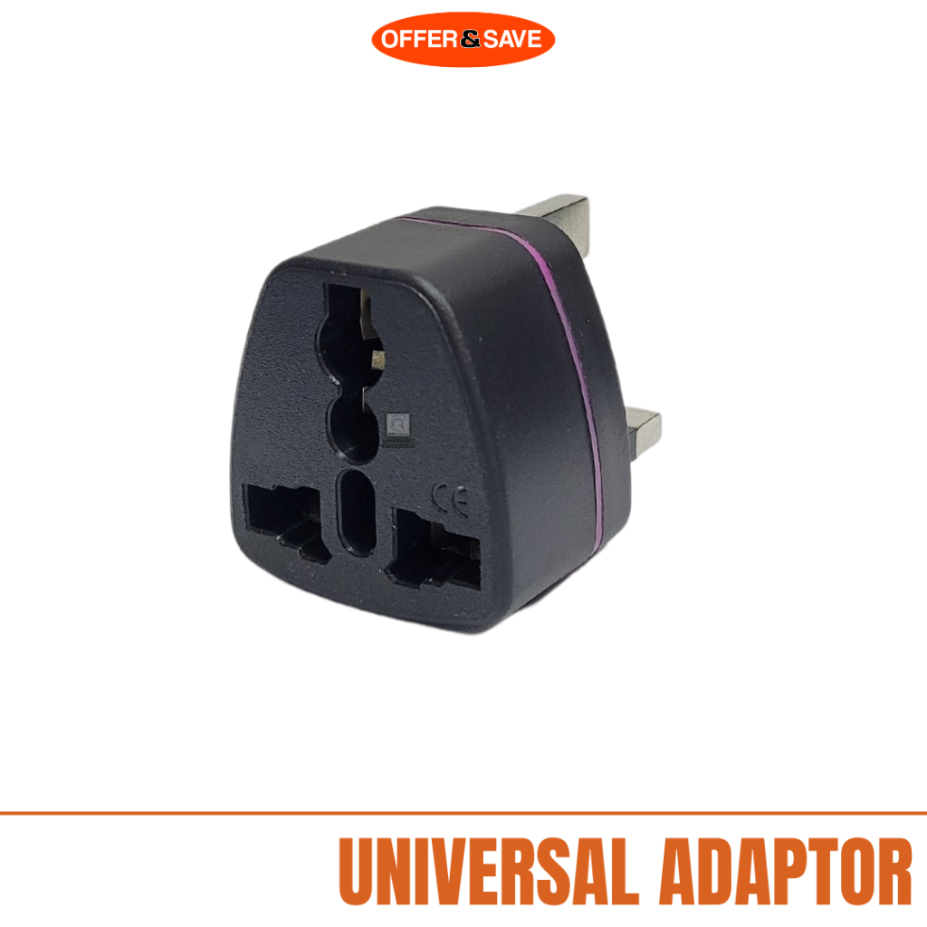 ONS Travel Plug 2 Pin Plug to Singapore Plug Adaptors | Shopee Singapore
