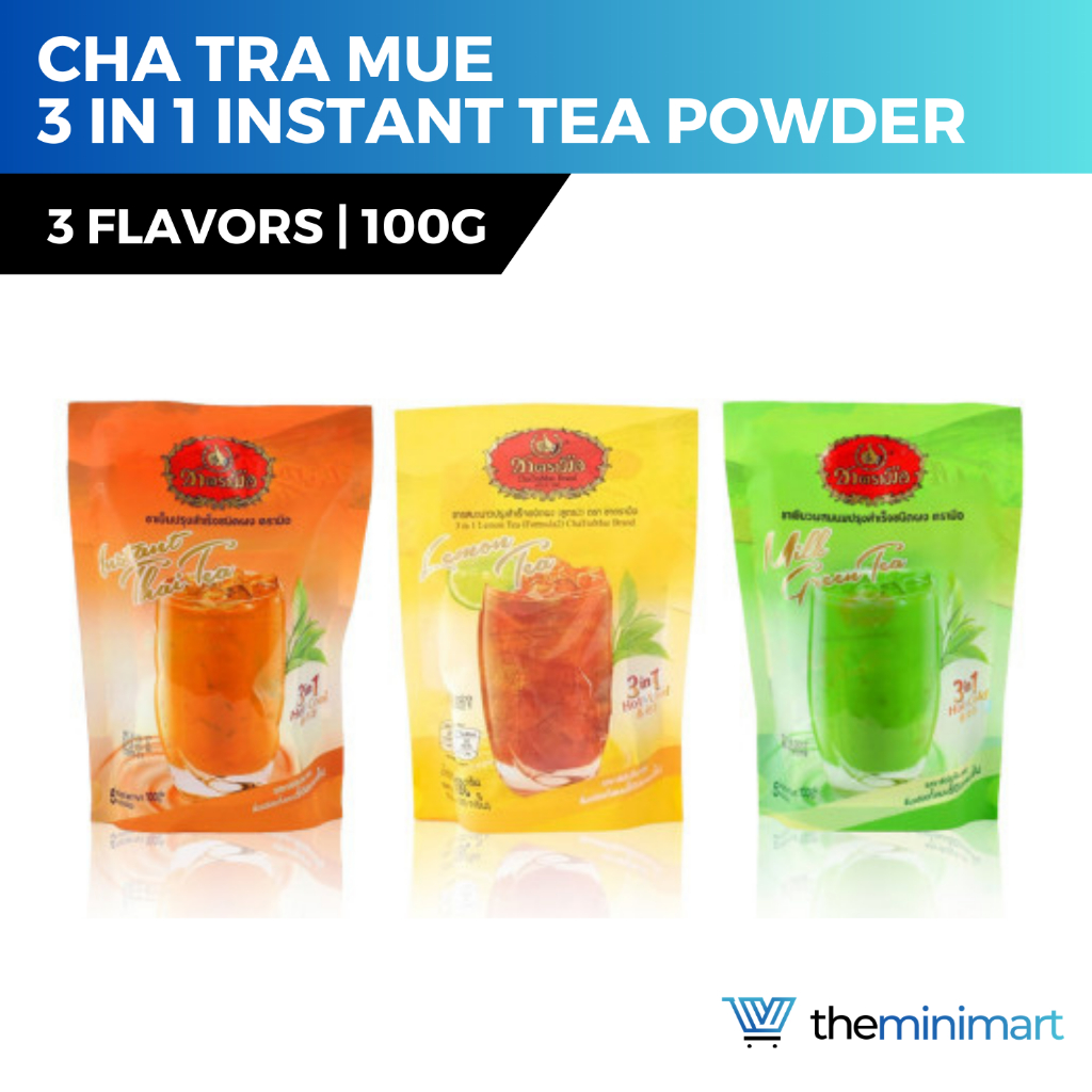 Cha Tra Mue 3 in 1 Instant Tea Powder 100g - Thai Milk Tea/Milk Green ...