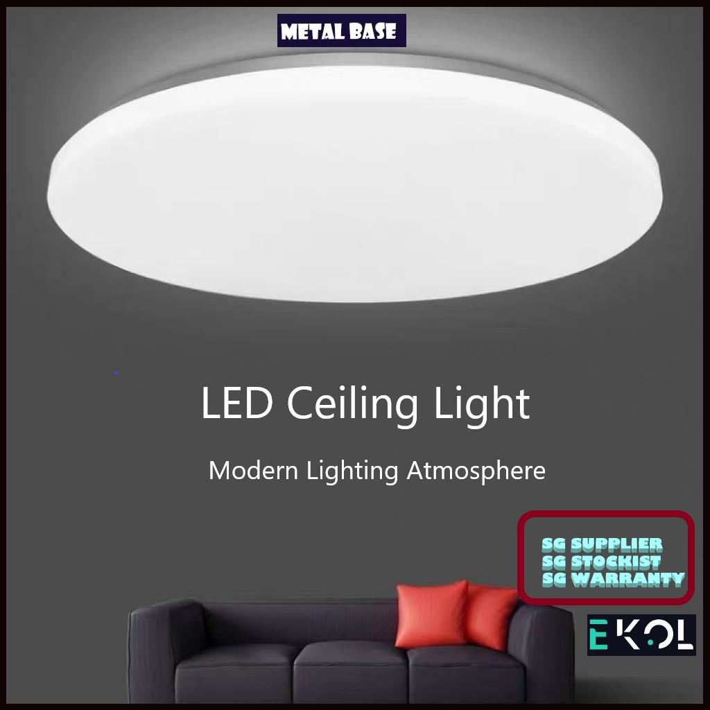 EKOL Metal Base Designer LED Ceiling Light * 36W * 72W Daylight White ...