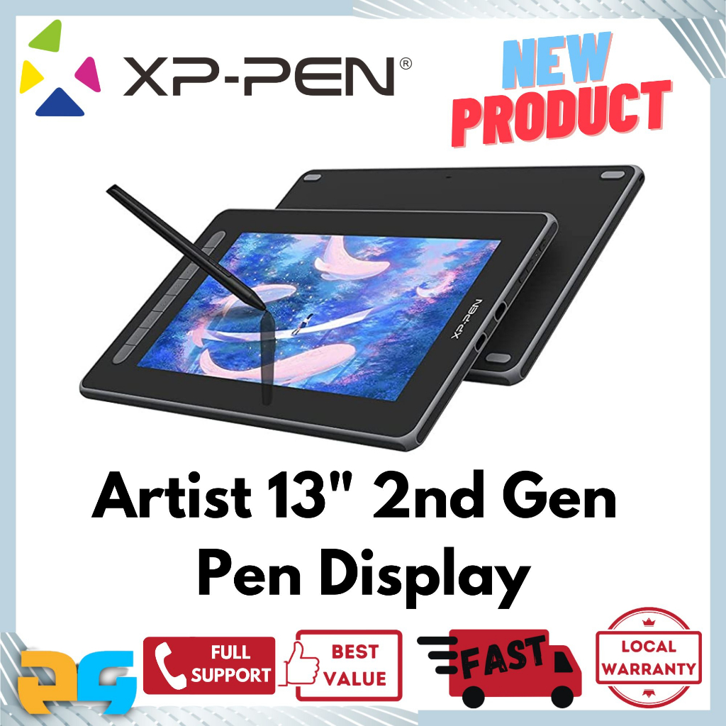 XP-Pen Artist 13 (2nd Gen) Pen Display Drawing Tablet Graphic Tablet ...