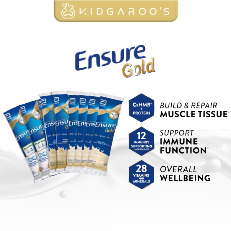Ensure Gold Sachets 60.6g Vanilla/Wheat/Almond | Shopee Singapore