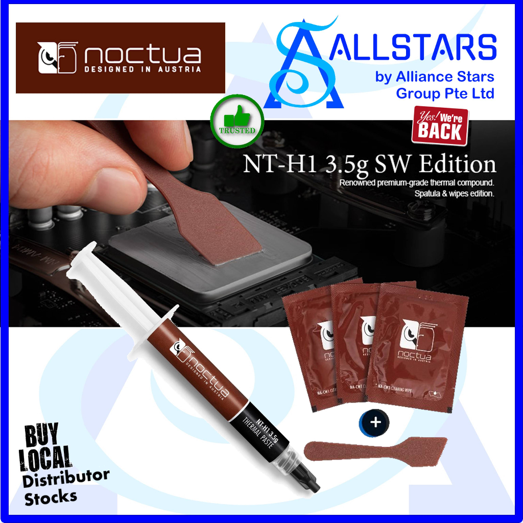 (ALLSTARS : DIY Must Have PROMO) NOCTUA NT-H1 3.5g SW-Edition with 3pcs ...
