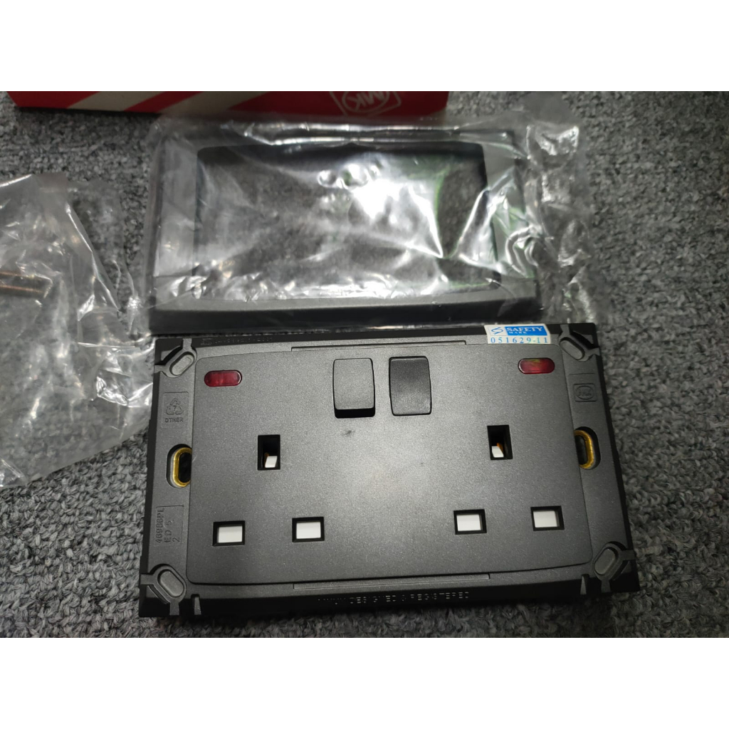 SG LOCAL- MK HoneyWell Electric 13A 2 Gang Switched Socket Outlet S2647 ...