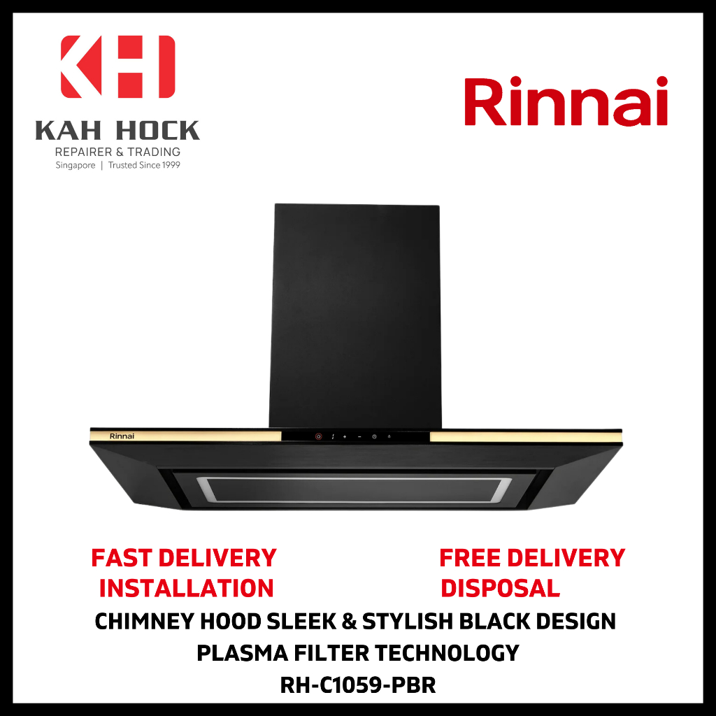 RINNAI RH-C1059-PBR CHIMNEY HOOD - 2 YEARS WARRANTY + FREE DELIVERY *INSTALLATION AVAILABLE ...