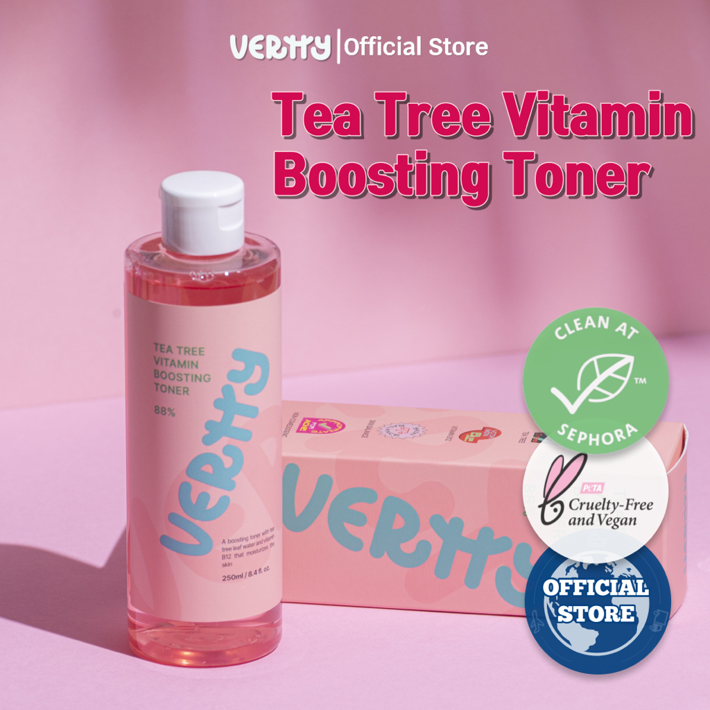 [VERTTY] Tea-tree Vitamin Boosting Toner 250ml / Natural Vitamin B12 ...
