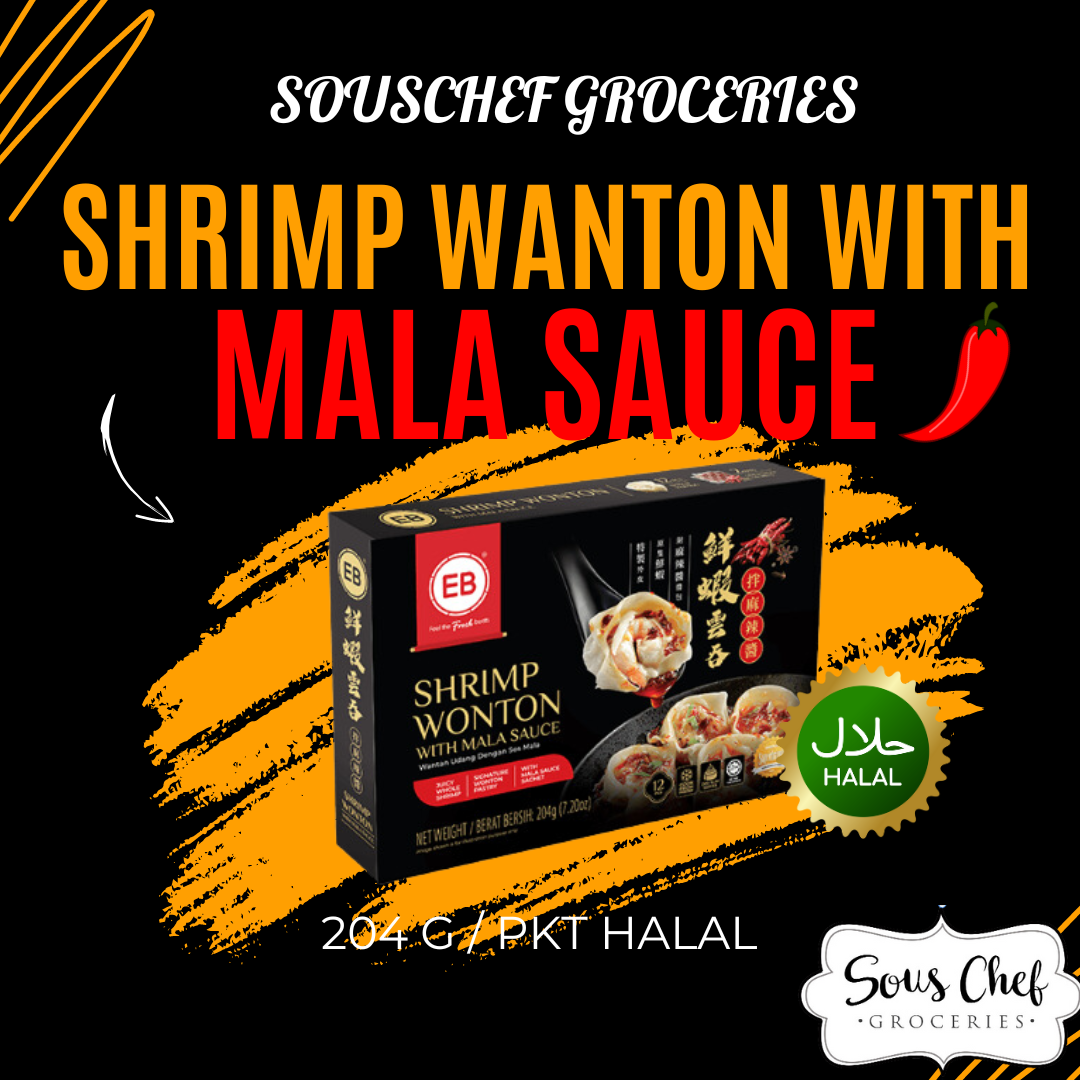 EB SHRIMP WANTON WITH MALA SAUCE HALAL/ WONTON | Shopee Singapore