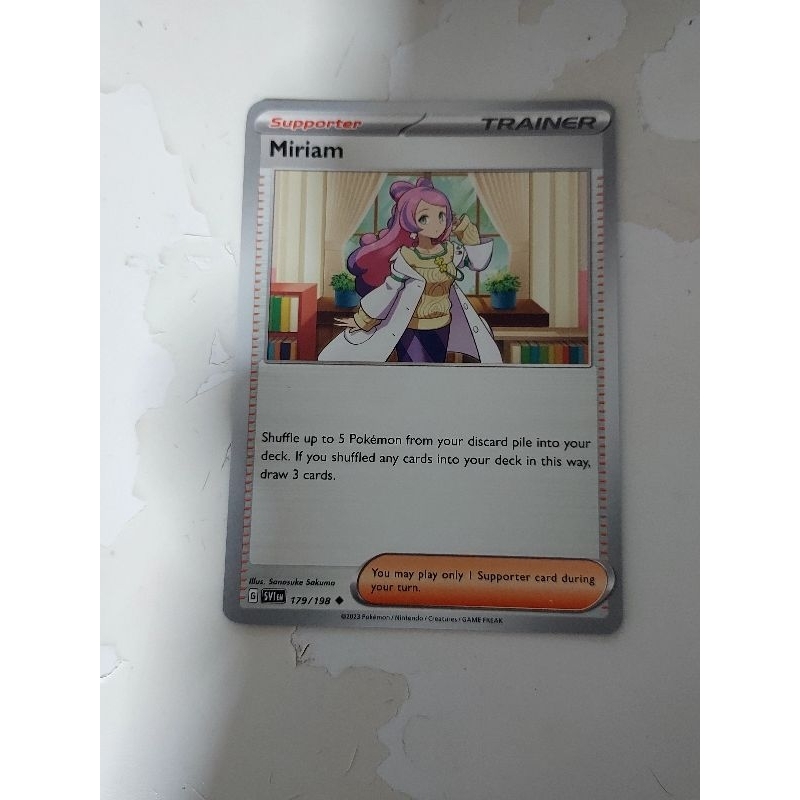 Pokemon miriam supporter trainer scarlet and violet card | Shopee Singapore