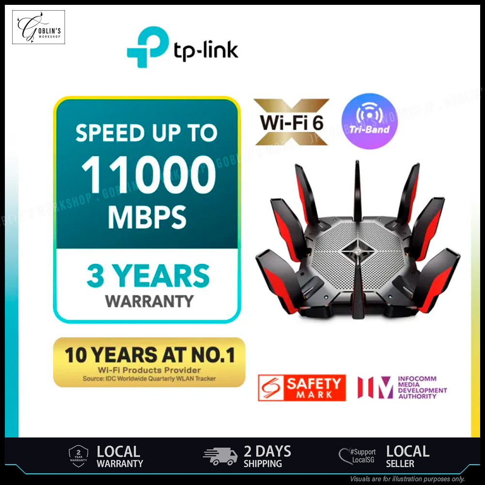 TP-LINK Archer AX11000 AX11000 Tri Band OFDMA MU-MIMO Gigabit Wireless ...