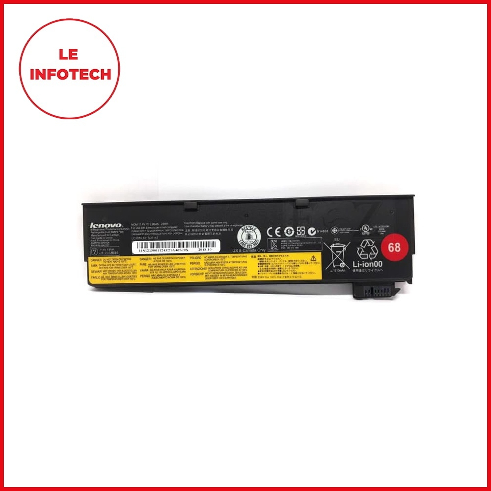 **NEW Genuine 48Wh OEM 68+/68 Battery for Lenovo ThinkPad T440 T440s ...