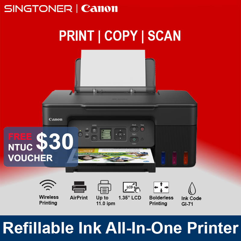 [Local Warranty] Canon PIXMA G3770 Wireless Refillable Ink Tank All-In ...