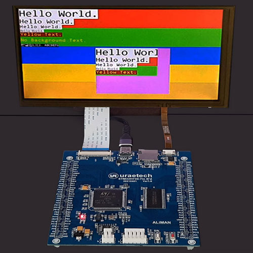 stm32h730zb demo board & 7-inch LCD & stm32cubeide example source provided evaluation ...