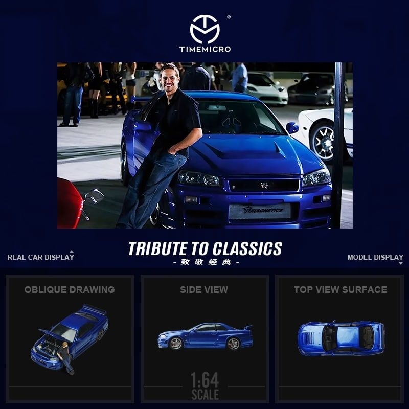 Time Micro 1/64 Nissan Skyline GT-R R34 Z-Tune | Shopee Singapore