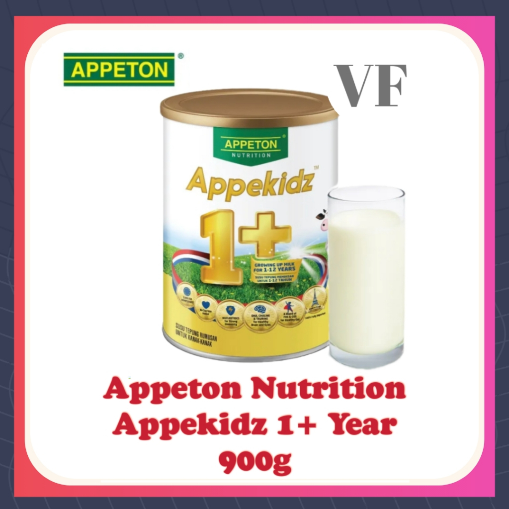 APPETON Nutrition AppeKidz Growing Up Milk For 1-12 Years Old Kids 900g ...