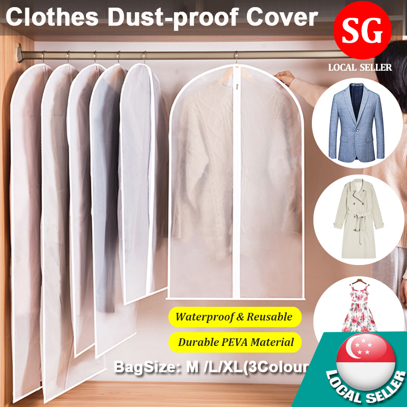 🇸🇬Clothes Cover /Clothes Dust Cover/Garment Cover /Garment Bag /Clothes ...