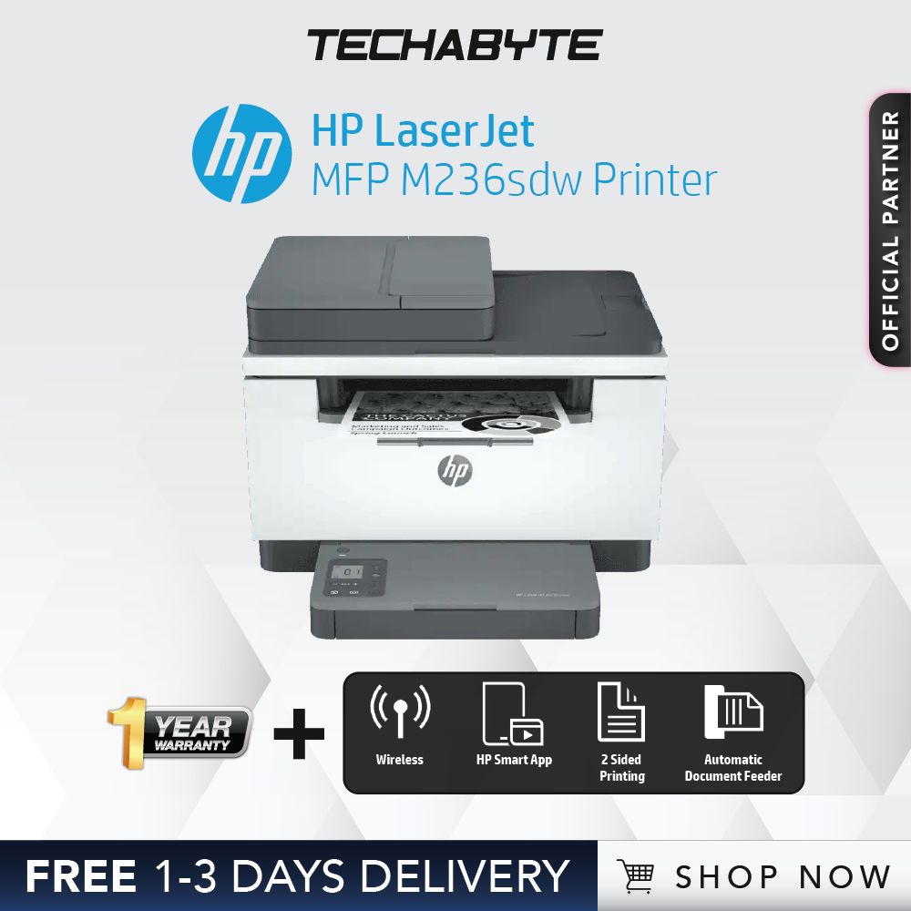 HP LaserJet MFP M236sdw / MFP M236dw | All-in-One Monochrome Laser ...